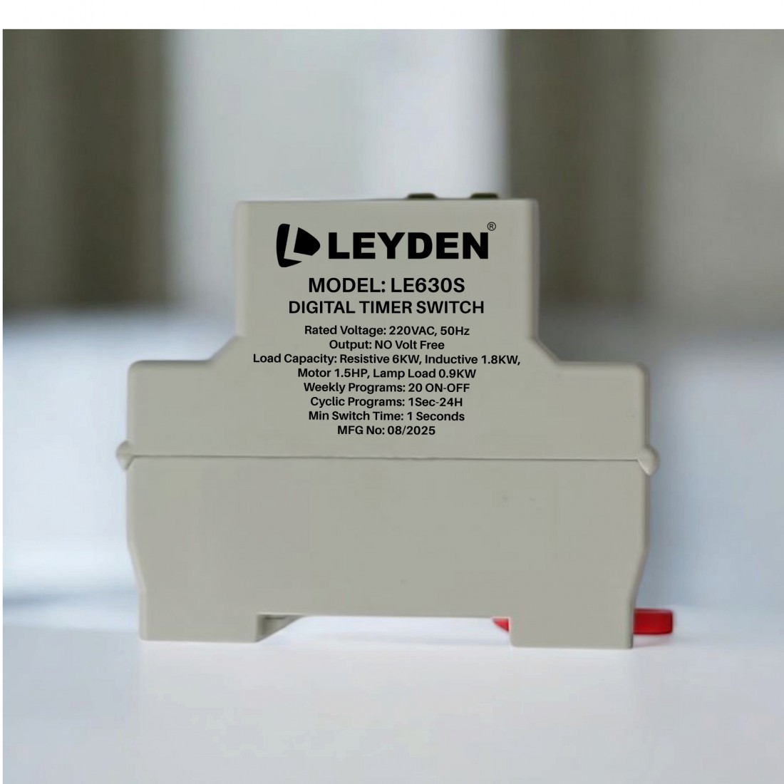 LEYDEN® LE630S Digital Timer Switch, 30A 220VAC Volt Free Output 20 ON ...