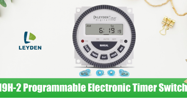 Leyden TM619H-2 30 Amps Programmable Electronic Timer Switch (White ...