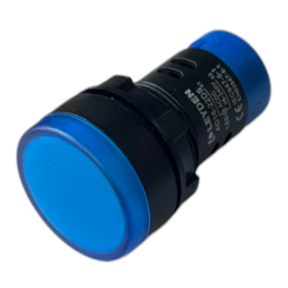 LEYDEN® 36-240V AC/DC Multiple Voltage LED Round Indicator 22mm Panel ...