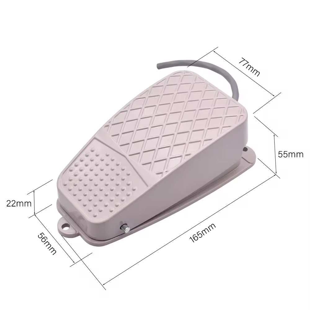 LEYDEN® NO/NC 10 Amp Foot Pedal Switch Power Supply Switch Non-Slip ...