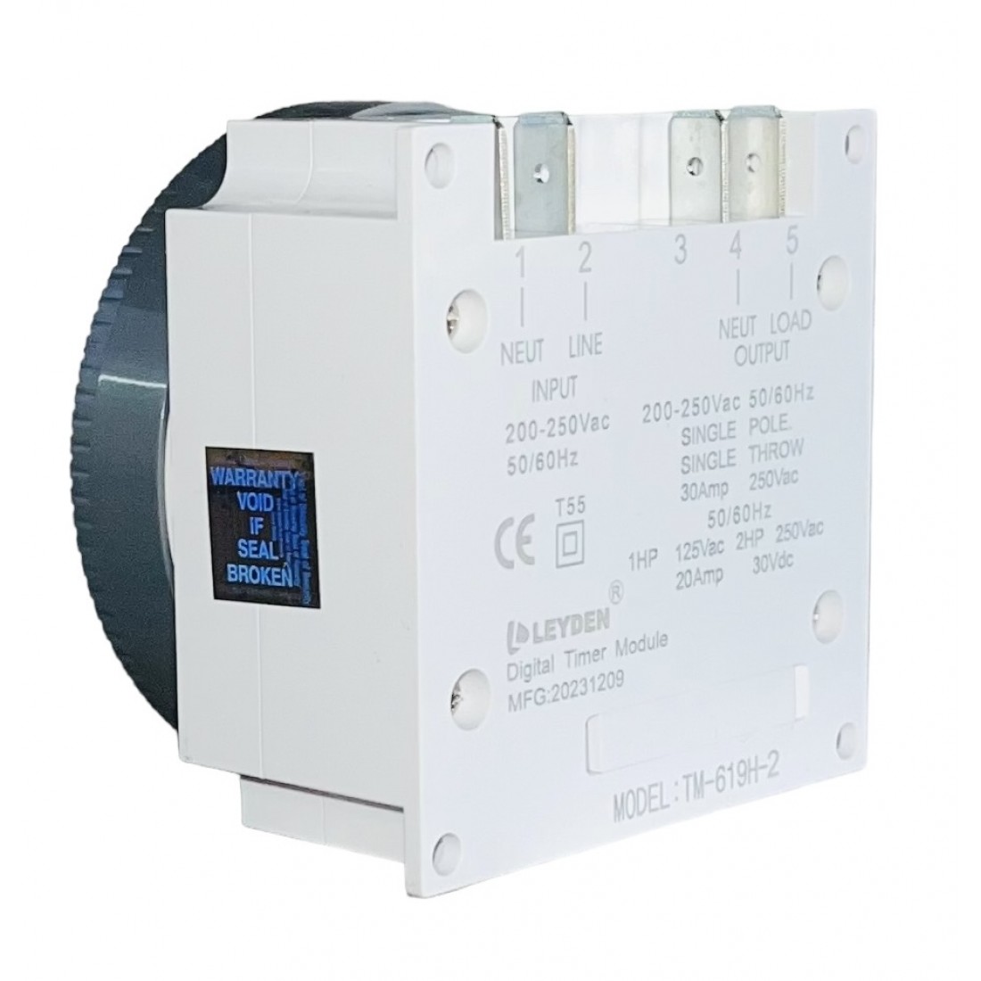 LEYDEN® Digital Programmable Electronic Timer Switch 4 - Pin, 230 Volt ...